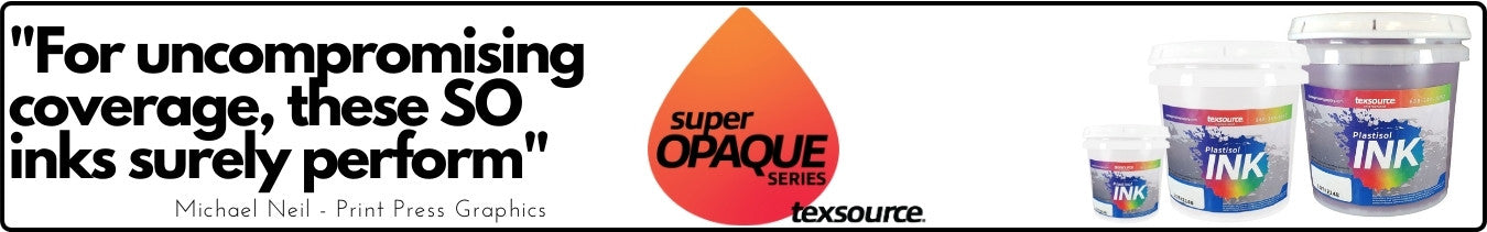 Texsource Super Opaque Inks for Screen Printing | Plastisol Inks ...