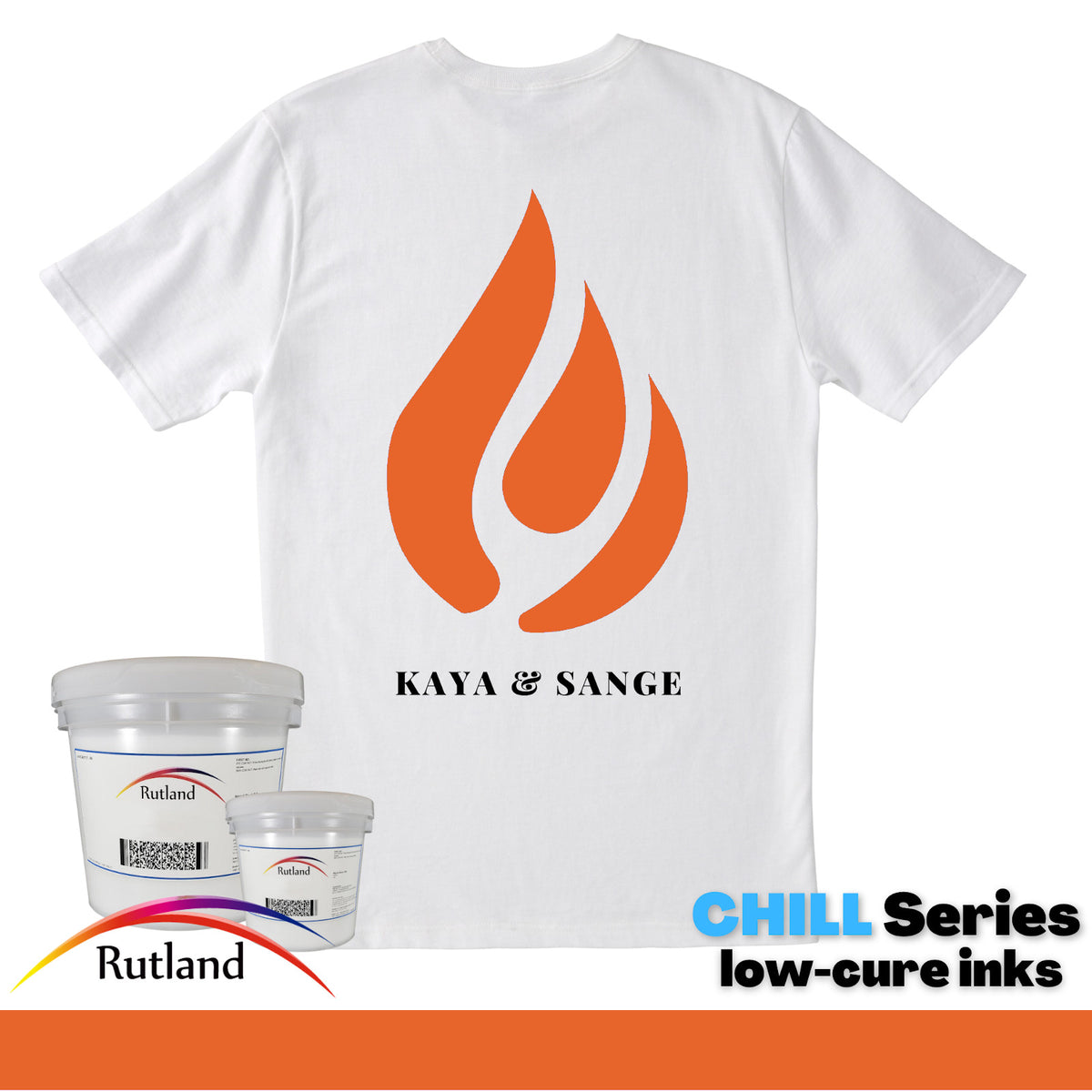 Rutland Chill LC Orange | Low Cure Printing Ink | Texsource — Texsource ...