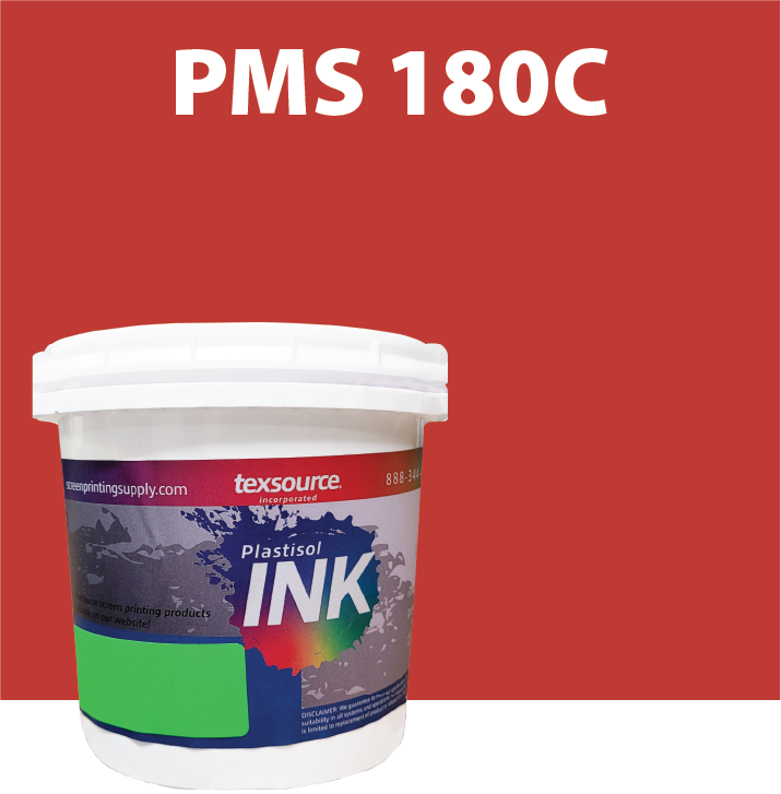 Clearance Ink - PMS 180C- Quart — Texsource Screen Printing Supply