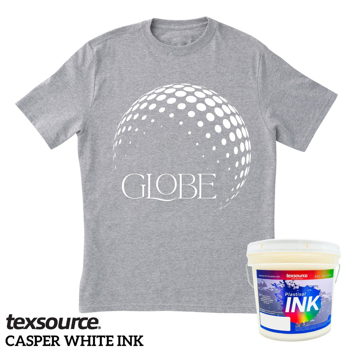 Texsource Casper White Ink | Screen Printing Ink | Texsource ...