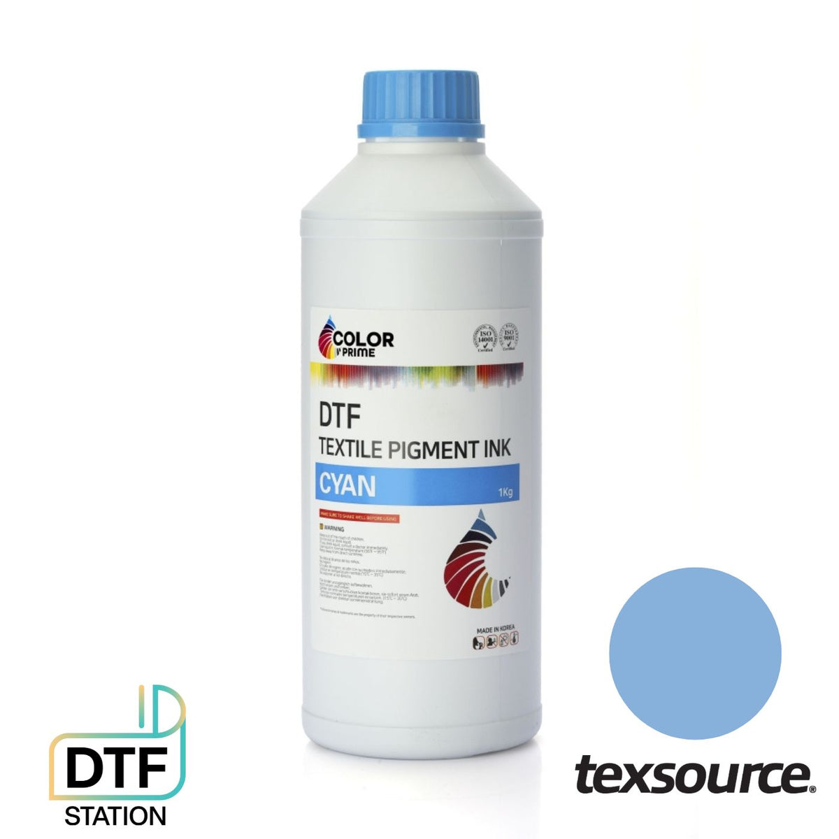 DTF Station - Color Prime Ink - Cyan (C) | DTF Ink | Texsource ...