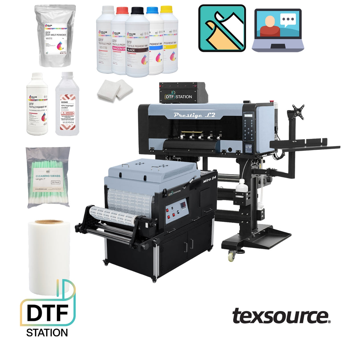 DTF Station - Prestige L2 Pro - Miro 24 DTF Printer BUNDLE | Texsource ...