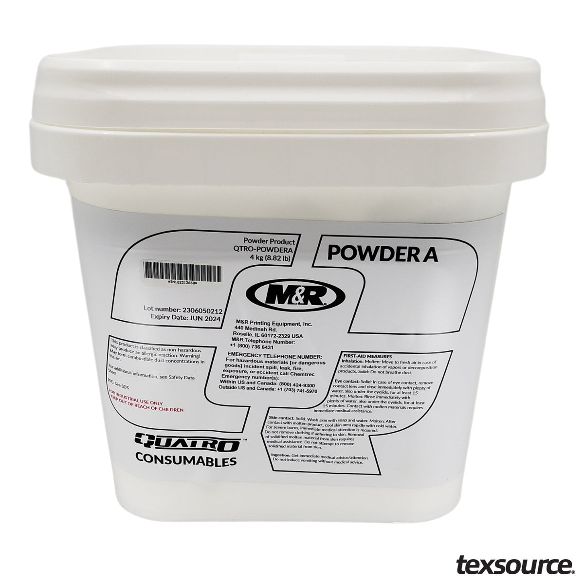 M&R Quatro DTF - Transfer Powder - Powder A — Texsource Screen Printing ...