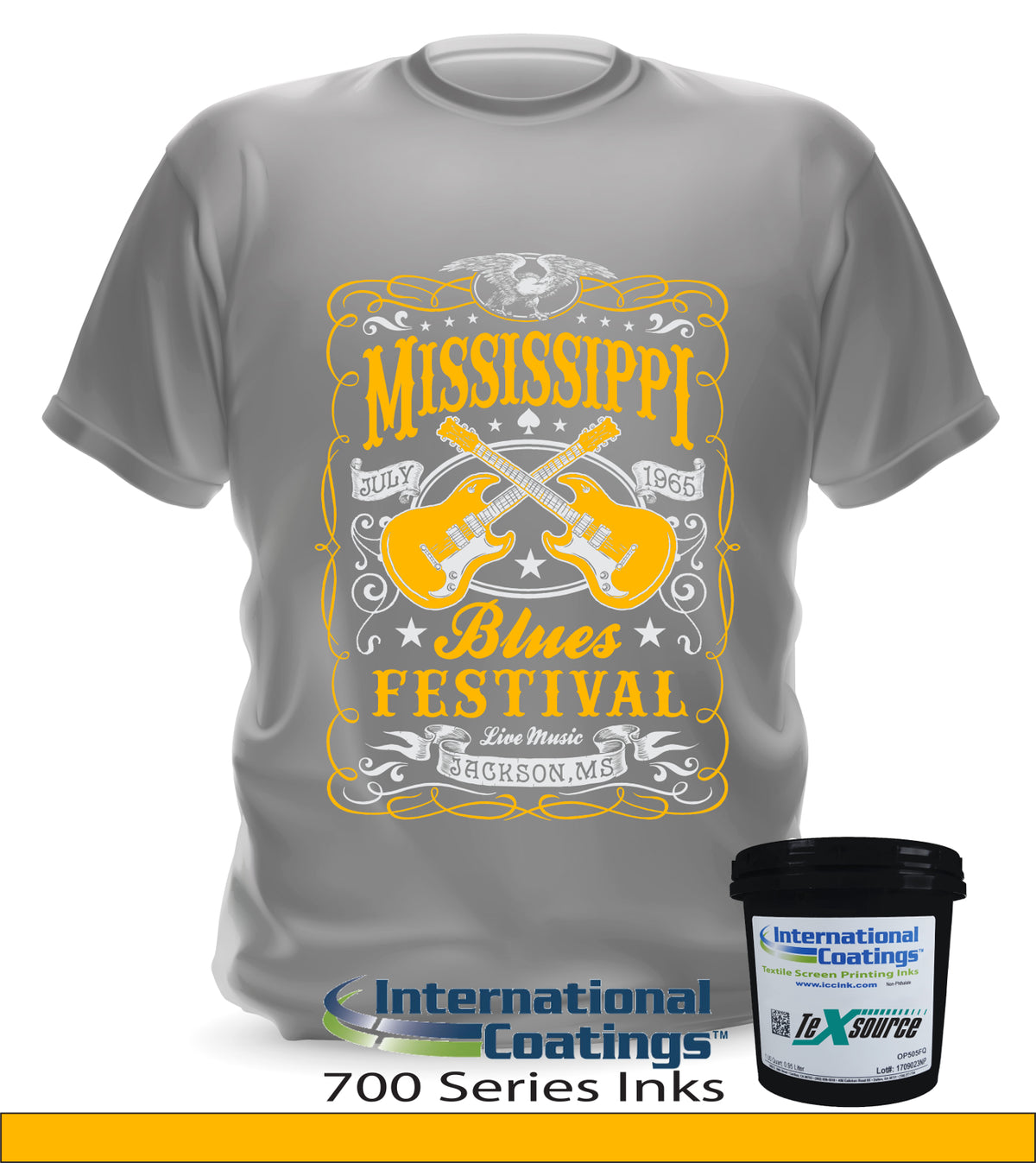 IC 700 Series Ink - HP Golden Yellow | Screen Printing Ink | Texsource ...