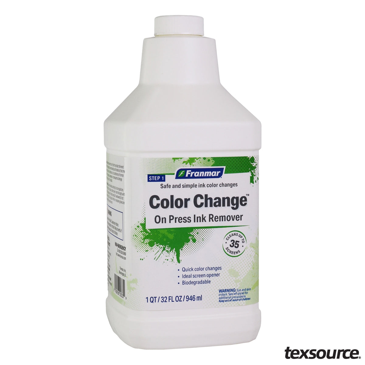 Franmar Color Change Ink Remover for Screen Printing | Texsource ...