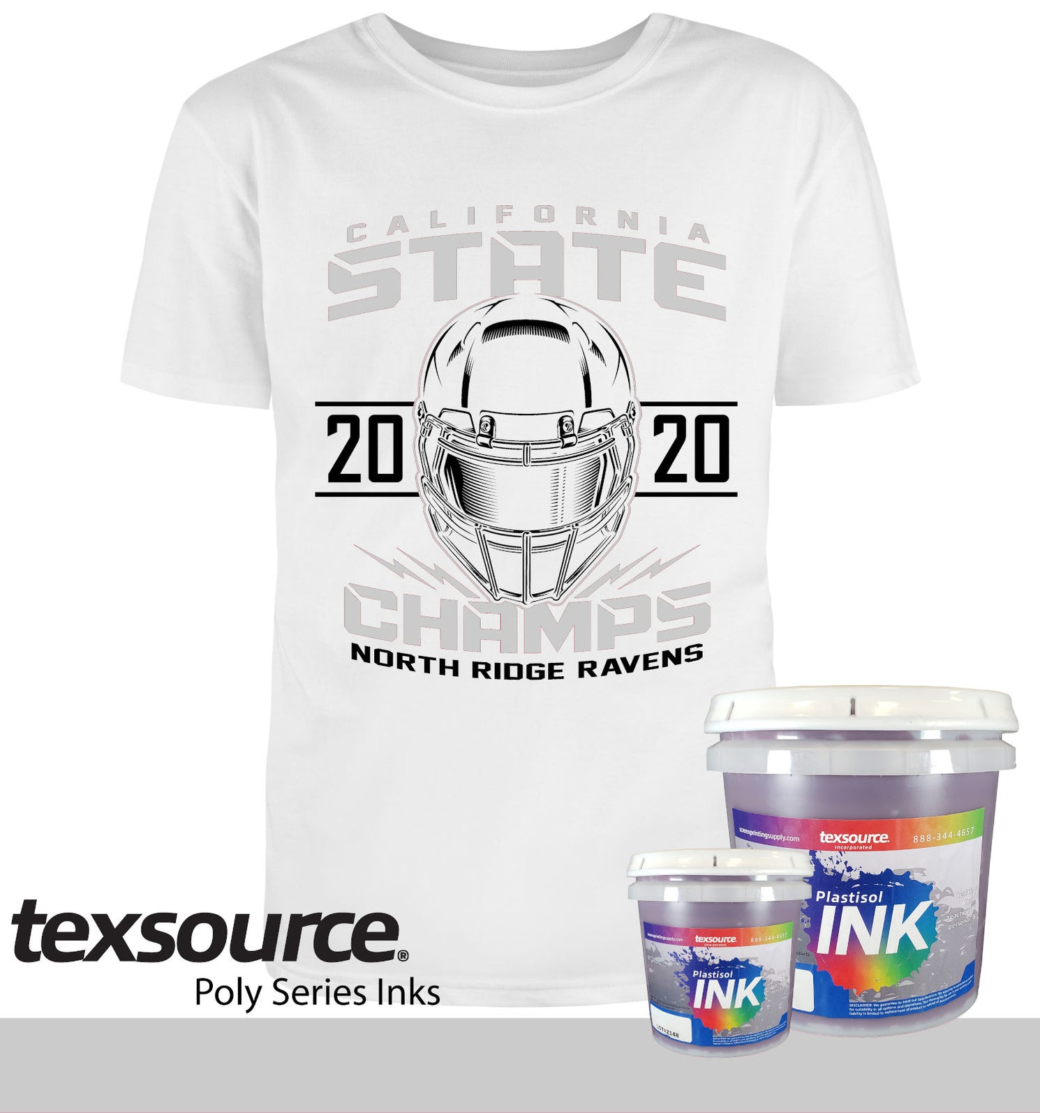 Texsource Polyester Inks for Screen Printing | Screen Printing Ink ...