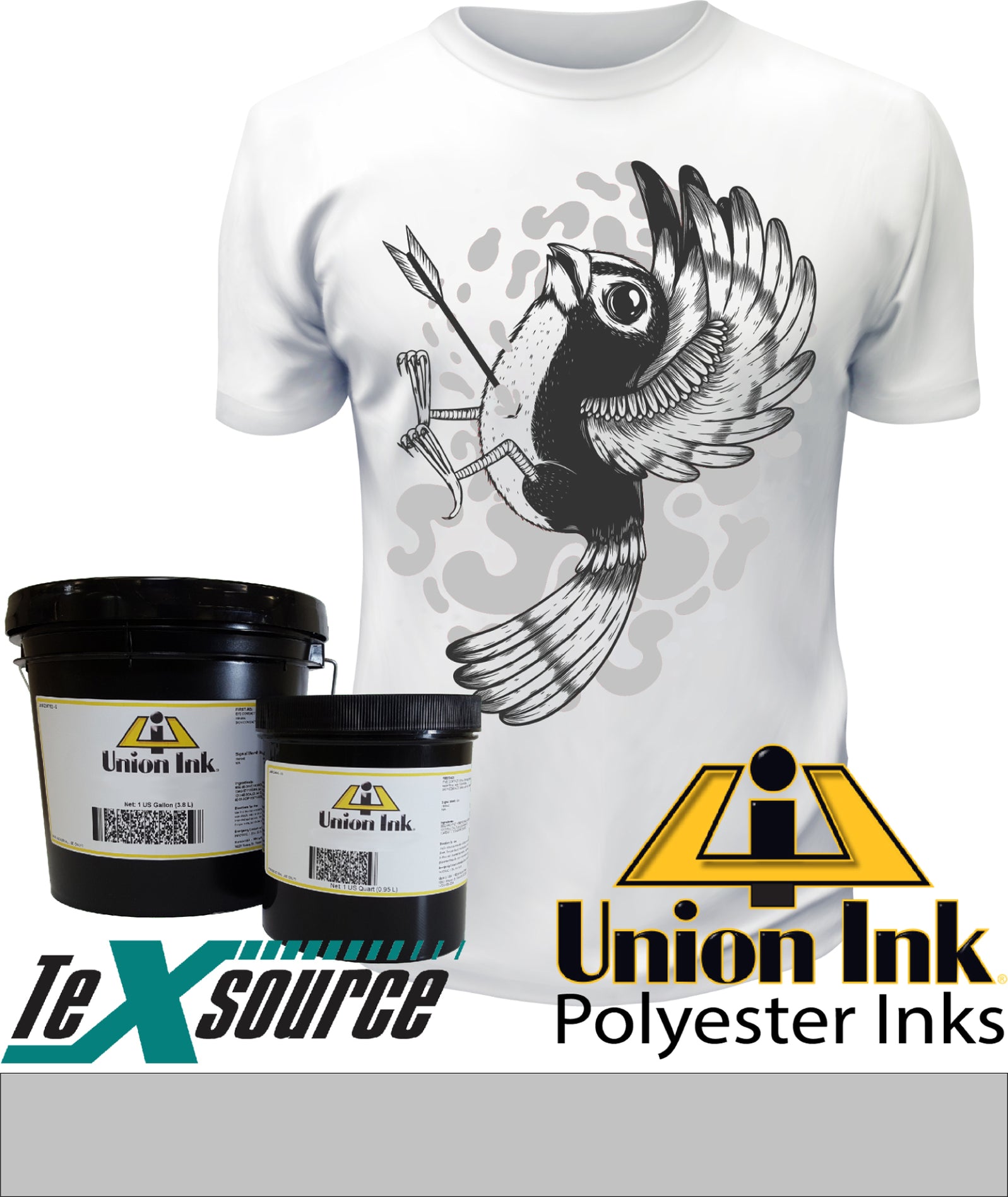 Union Polyester Ink - LB Barrier Grey | Screen Printing Ink — Texsource ...