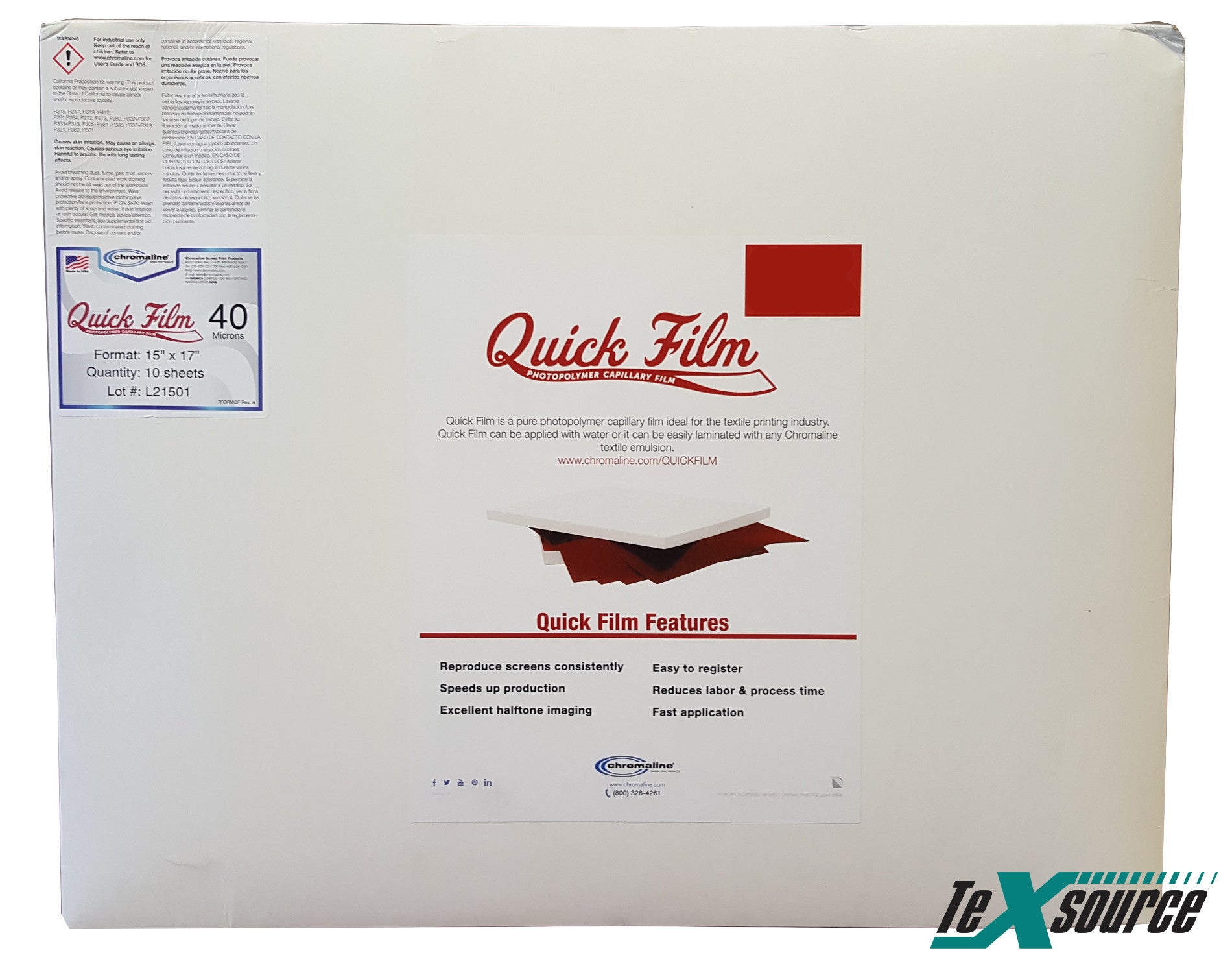 Capillary Film for Screen Printing | Texsource — Texsource Screen ...