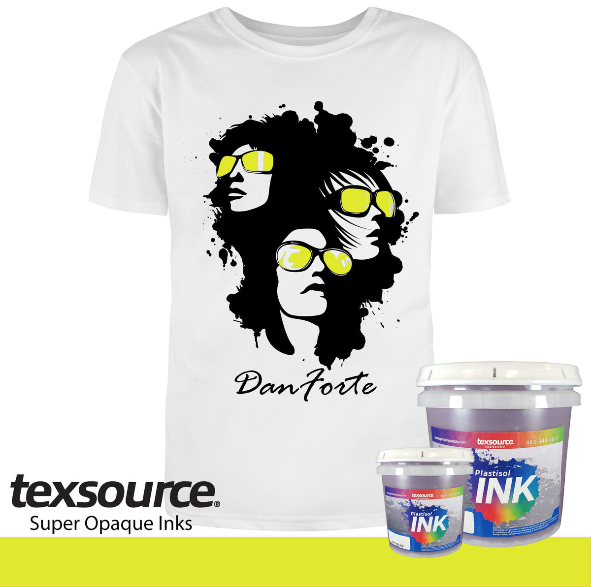 Texsource SO 19002 Orbit Yellow | Screen Printing Ink — Texsource ...