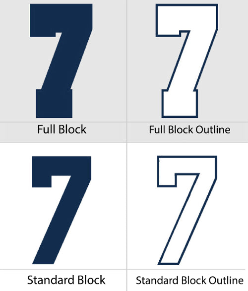 Clearance - Number Stencil for Athletic Jerseys - "7" - 100pc ...